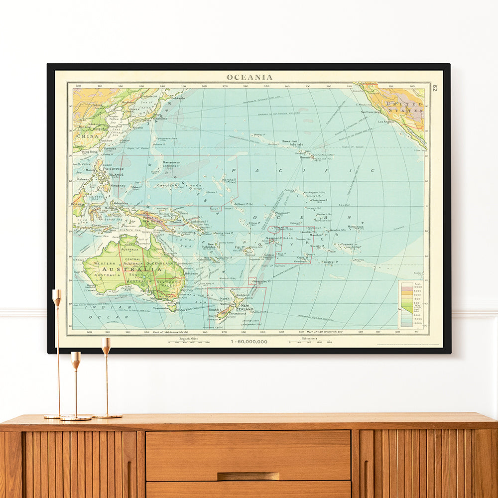 Decorative Poster - Oceania 1890 – Zetta Florence